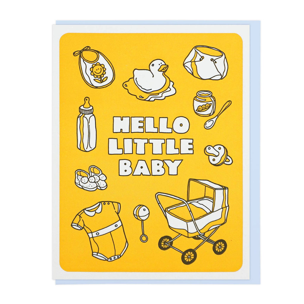 Hello Little Baby Greeting Card – Little Hippie