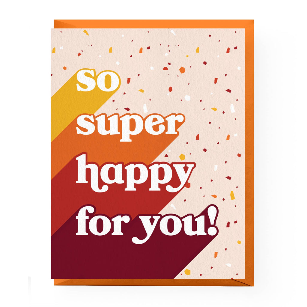 So Super Happy Congratulations Card – Little Hippie