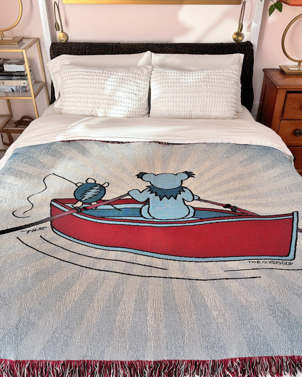 Grateful Dead Terrapin and Bear Dinghy Woven Cotton Blanket – Little Hippie