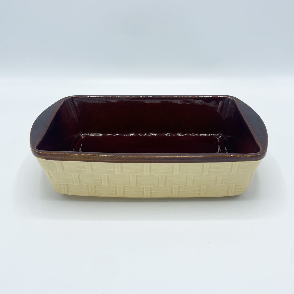 Vintage McCoy Basket Weave Baking Loaf Pan 1101 – Little Hippie
