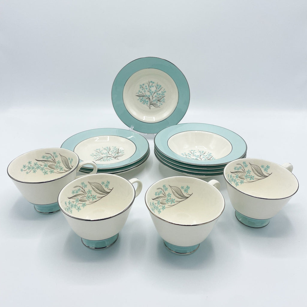 Vintage 1950's Sevron Blue Lace Dinnerware Set – Little Hippie