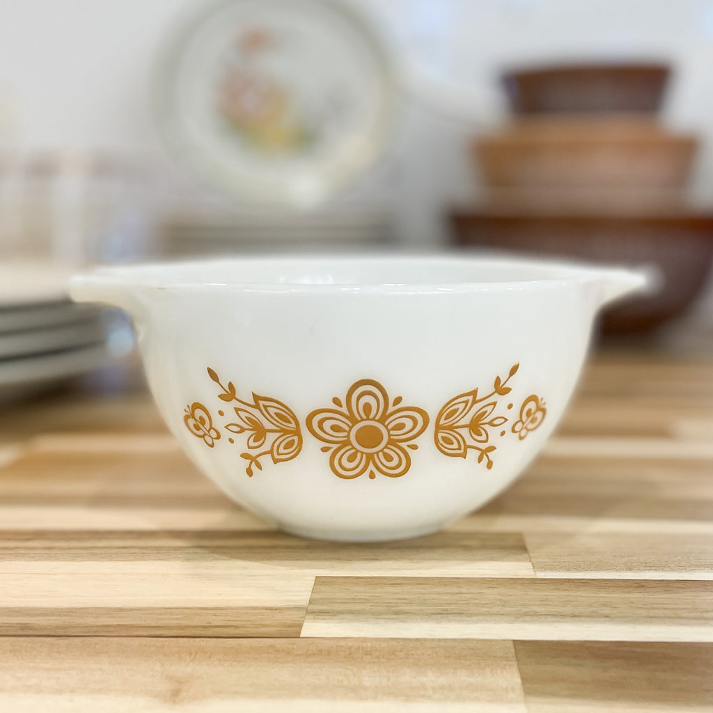 Vintage Pyrex Butterfly Gold Cinderella Bowl 441 – Little Hippie