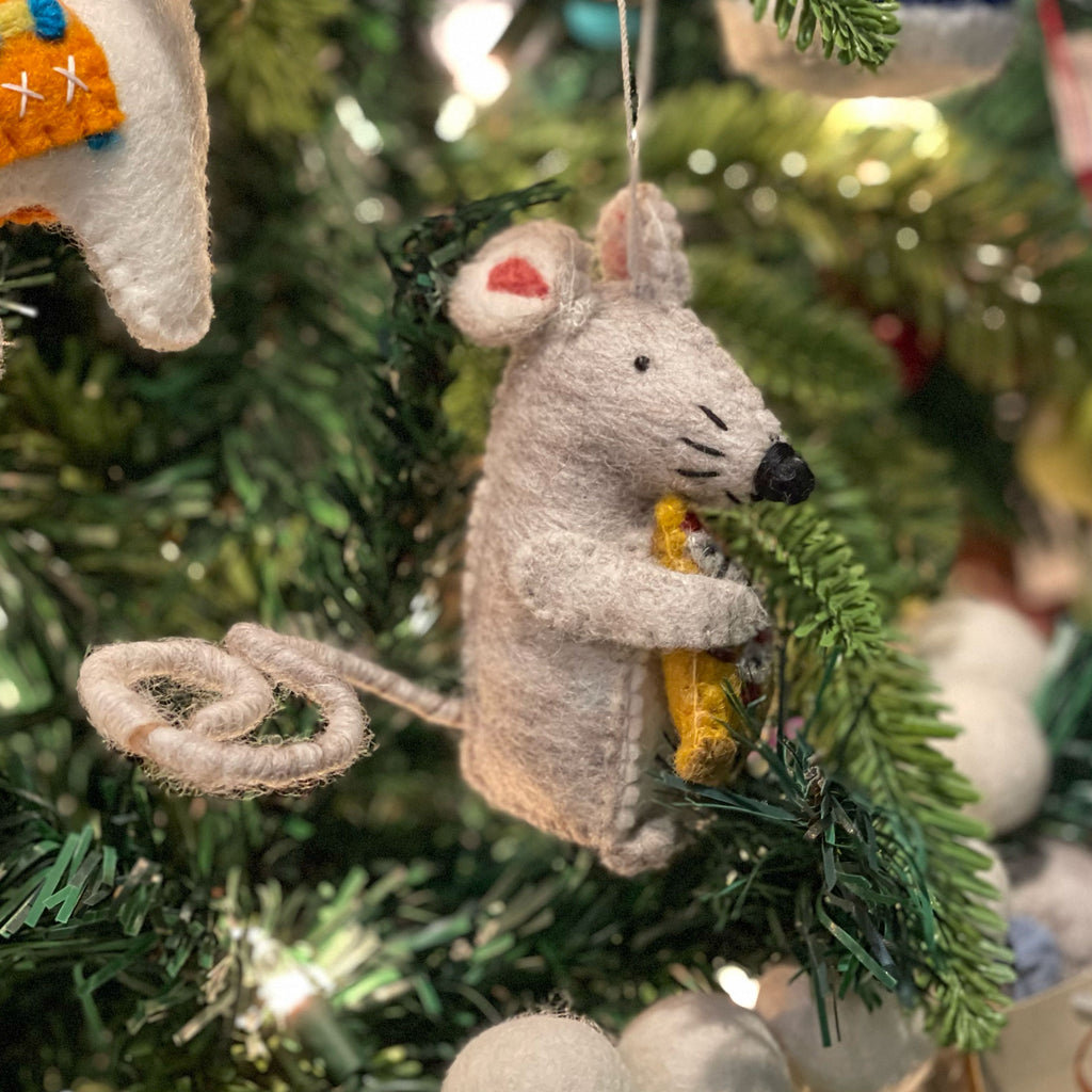 Felt Pizza Rat Ornament – Little Hippie