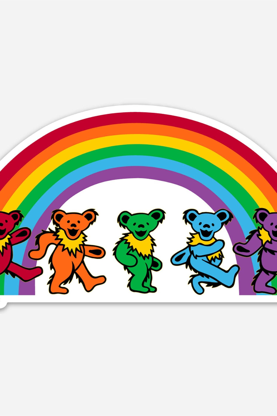 Grateful Dead Rainbow Bears Sticker Little Hippie