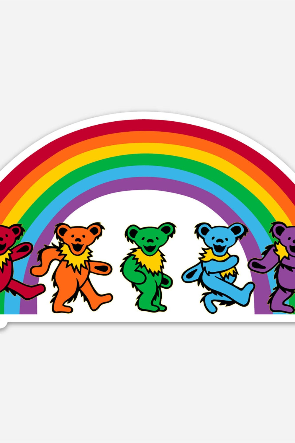 Grateful Dead Rainbow Bears Sticker Little Hippie